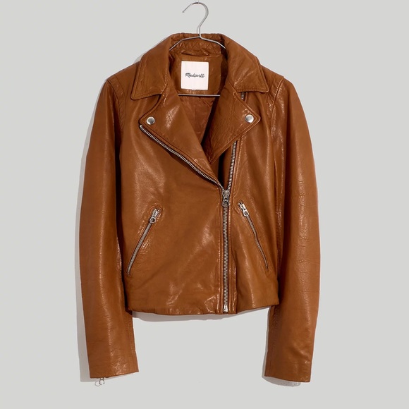 Madewell | Jackets & Coats | Nwt Madewell Dried Cedar Washed Leather ...
